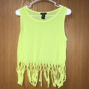 Deb | Tops | Bright Yellow Crop Tank | Poshmark